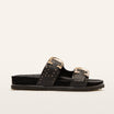 Deon Black Stud Women's Slide | FRANKIE4