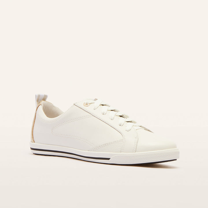 Asher White/Gold Women's Sneaker | FRANKIE4