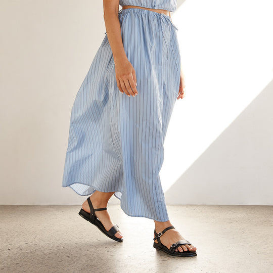 Bree Black Women's Flat Sandal | FRANKIE4