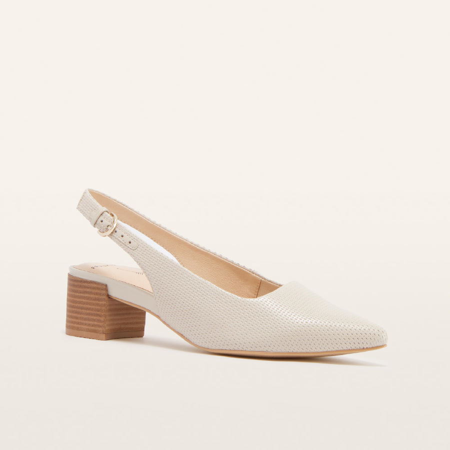 Juliett III Ecru Punched Women's Heel | FRANKIE4